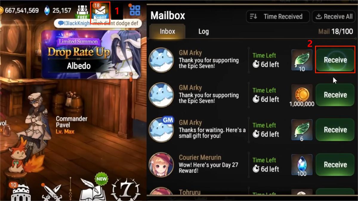 Gift code Epic Seven mới nhất 2025 và cách nhập